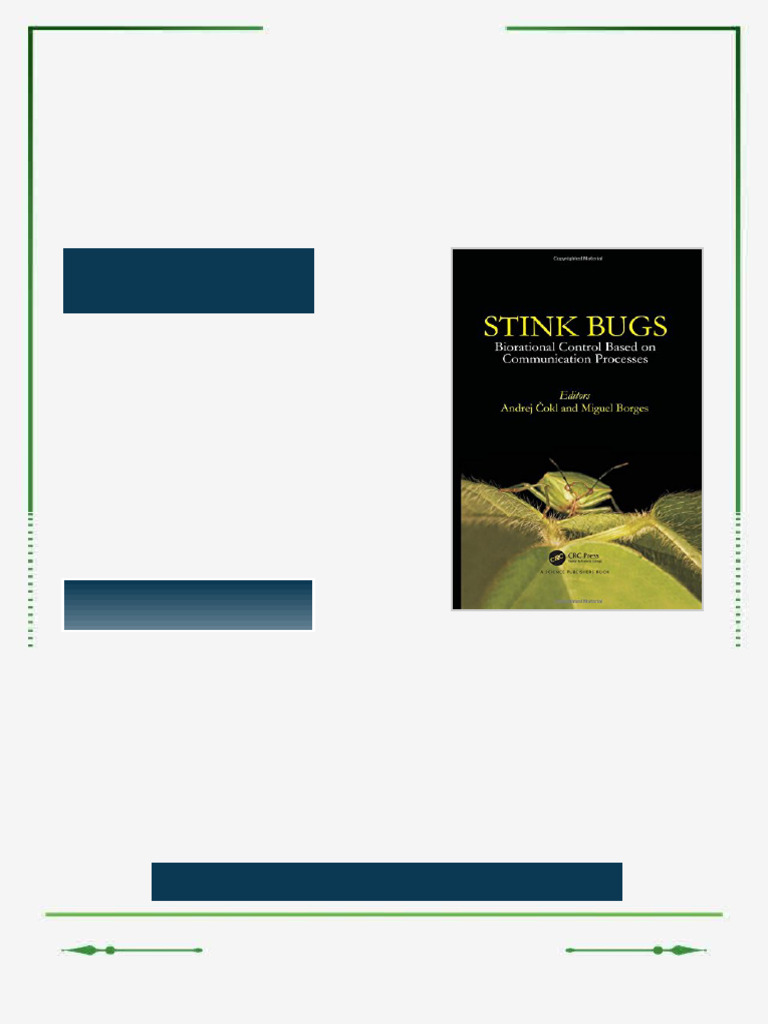 Stink bugs : biorational control based on communication processes 1st ...