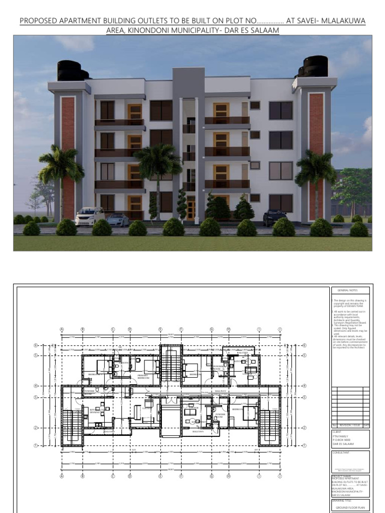 Proposed Apartment Building Plans | PDF