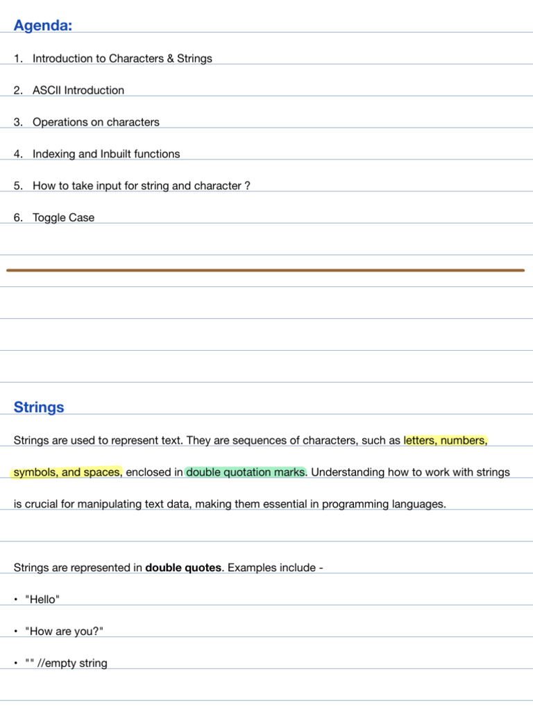 A ICP Introduction to Strings | PDF | String (Computer Science) | Ascii