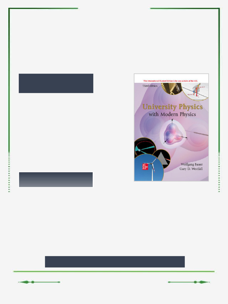 University Physics with Modern Physics (Third Edition) Wolfgang Bauer ebook multi platform ...