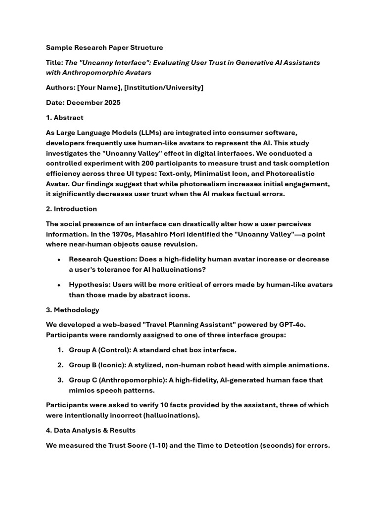 Sample Research Paper Structure 2 | PDF