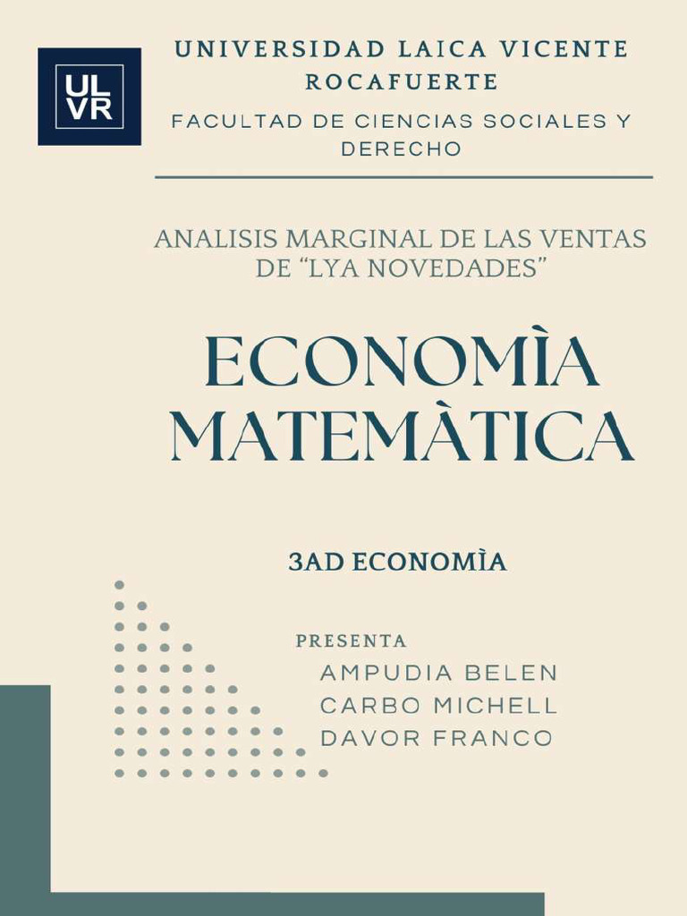 (ANALISIS-MARGINAL-DE-VENTAS-DE-LA-TIENDA-LYA NOVEDADES) | PDF | Oferta y demanda | Mercado ...