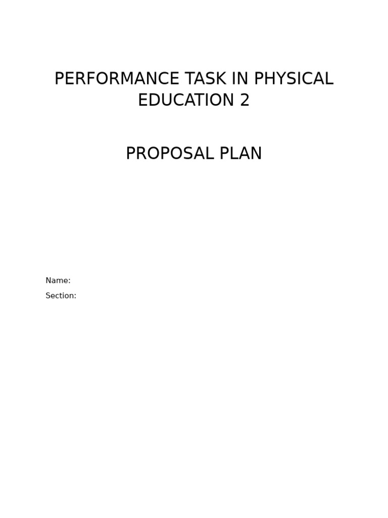 Proposal Plan Template (2) | PDF