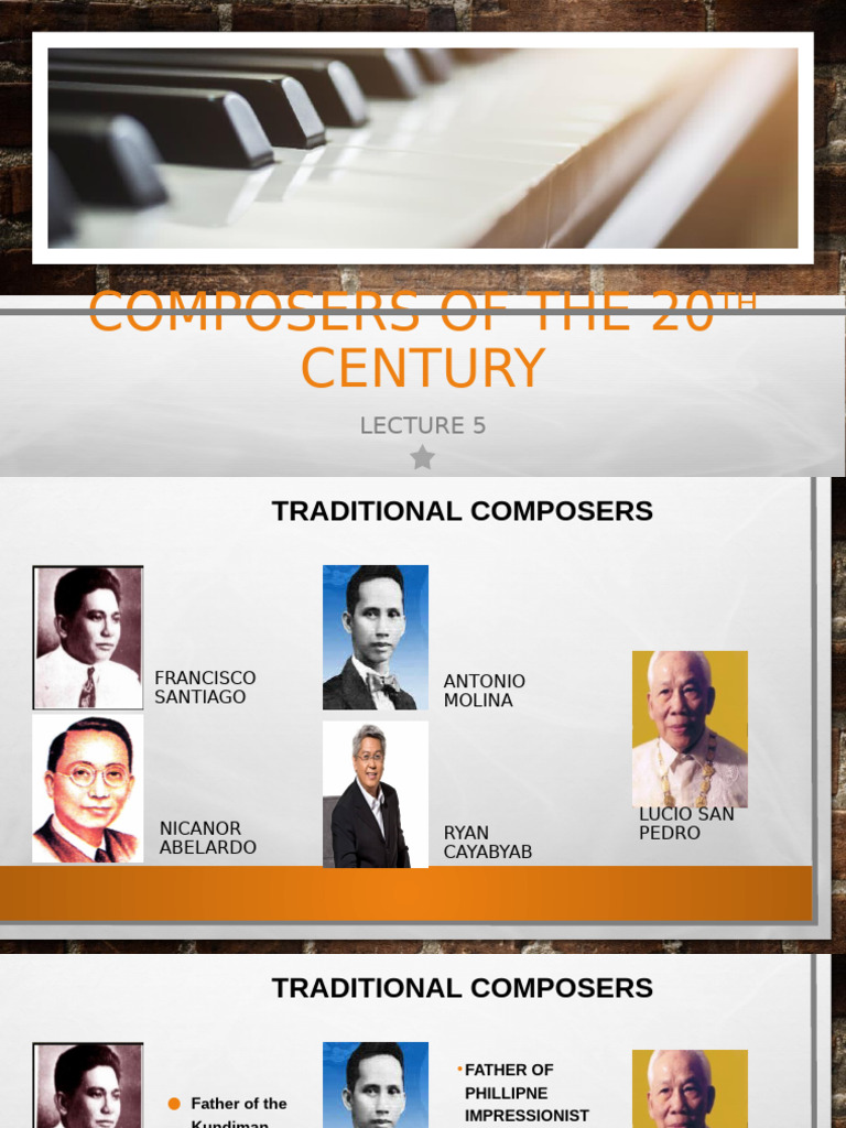 20th Century Filipino Composers Guide | PDF | Philippines | Musicology