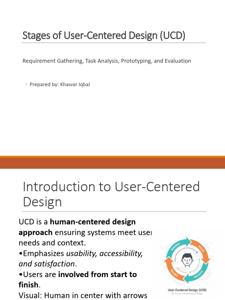 UCD Stages Full Presentation | PDF | Usability | Prototype