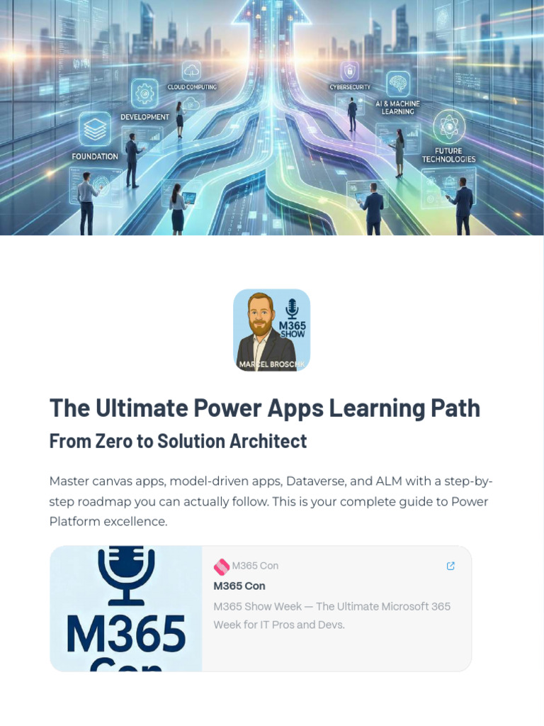 Ultimate Power Apps Learning Path | PDF | Mobile App | Share Point
