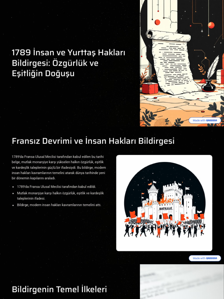 1789 Insan Ve Yurttas Haklari Bildirgesi Ozgurluk Ve Esitligin Dogusu | PDF