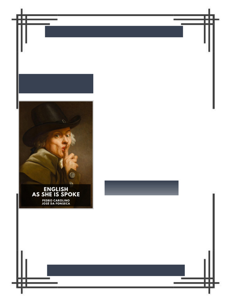 English as She Is Spoke 1st Edition Pedro Carolino & José Da Fonseca ...