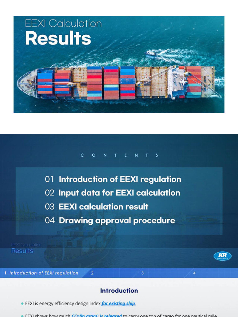 Emissions-Eexi-Calculations For Ship | PDF
