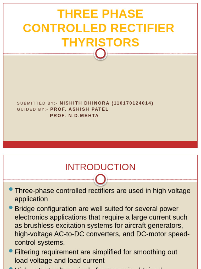 Three-Phase Controlled Rectifiers Guide | PDF | Rectifier | Power ...