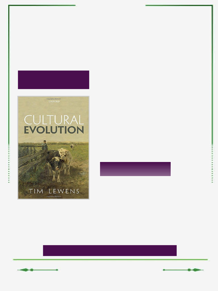 Cultural evolution conceptual challenges 1st Edition Lewens eBook ...