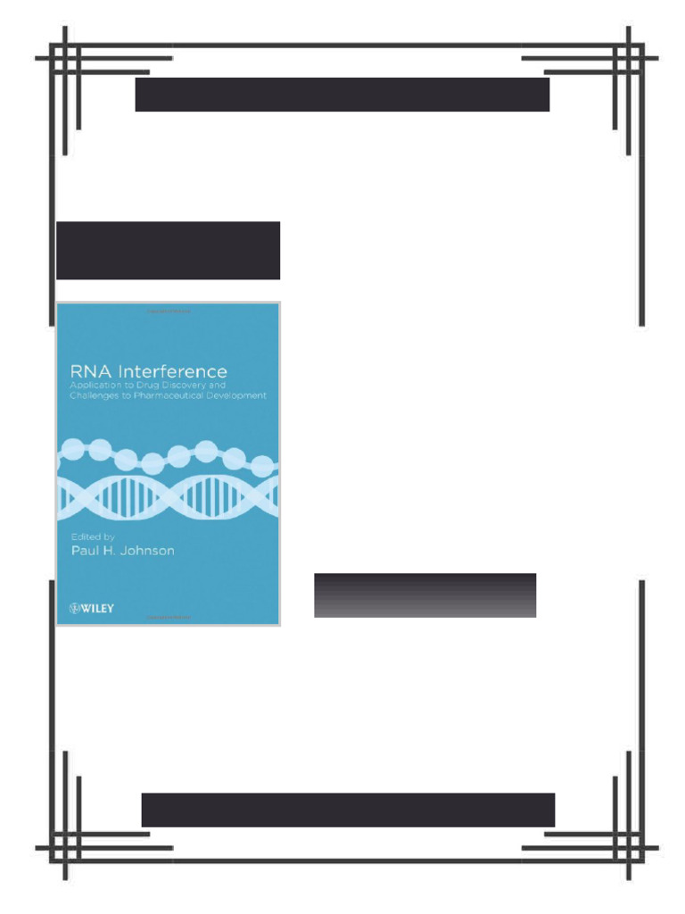RNA Interference Application to Drug Discovery and Challenges to ...