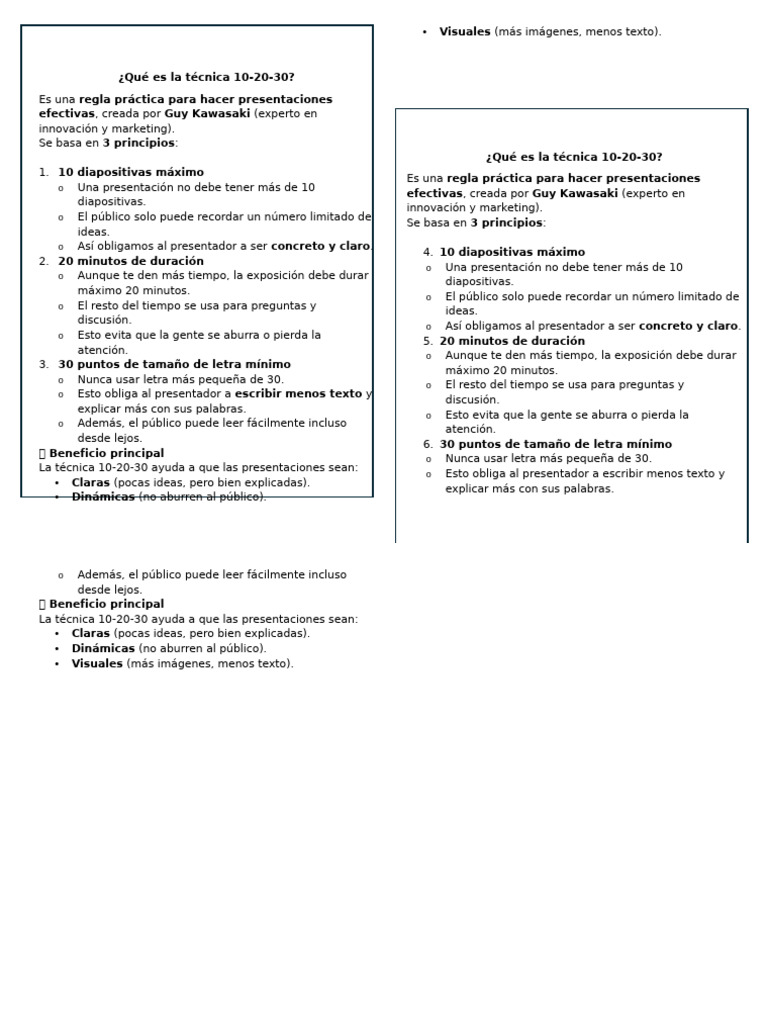 Qué Es La Técnica 102030 | PDF