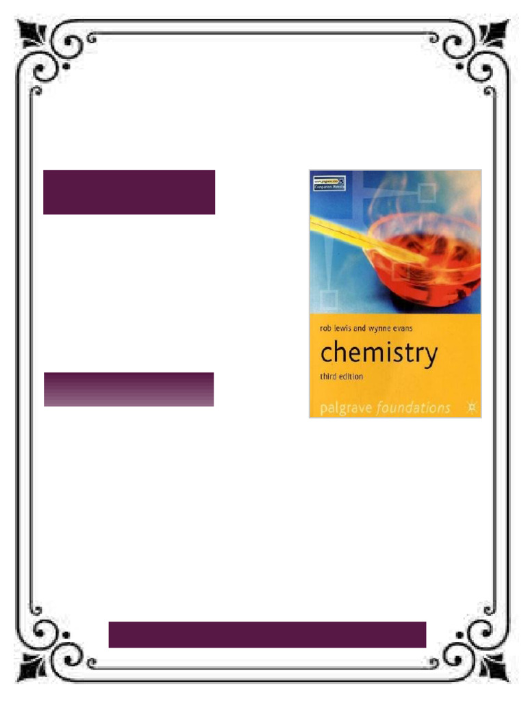 Chemistry 3rd Edition Rob Lewis ebook released 2025 update | PDF ...