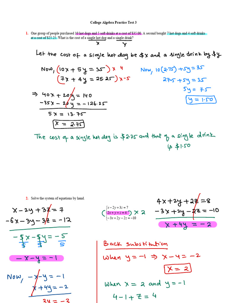 Math 160 Practice Exam 3 revSP24 | PDF | Elementary Mathematics ...