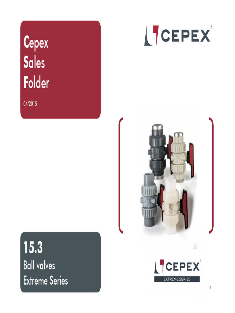 Cepex Extreme Series Ball Valves Guide | PDF | Valve | Actuator