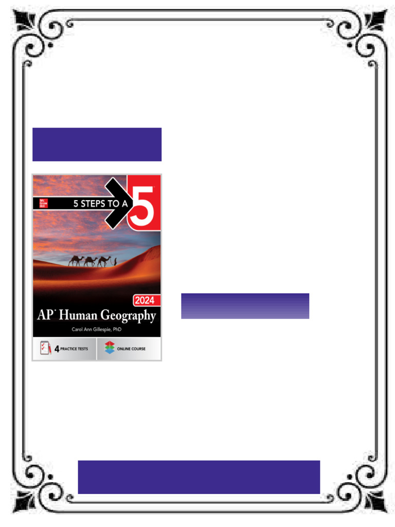 5 Steps to a 5: AP Human Geography 2024 Carol Ann Gillespie ebook new ...