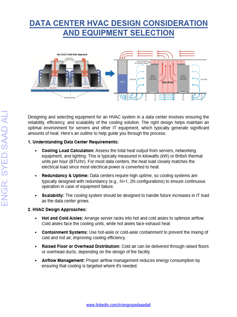 Design Consideration of Data Centers | PDF | Data Center | Air Conditioning