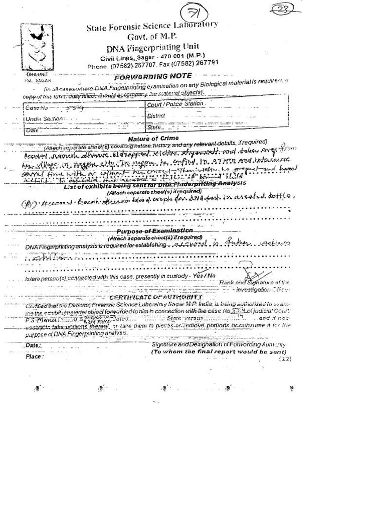 6264 Dna Report | PDF