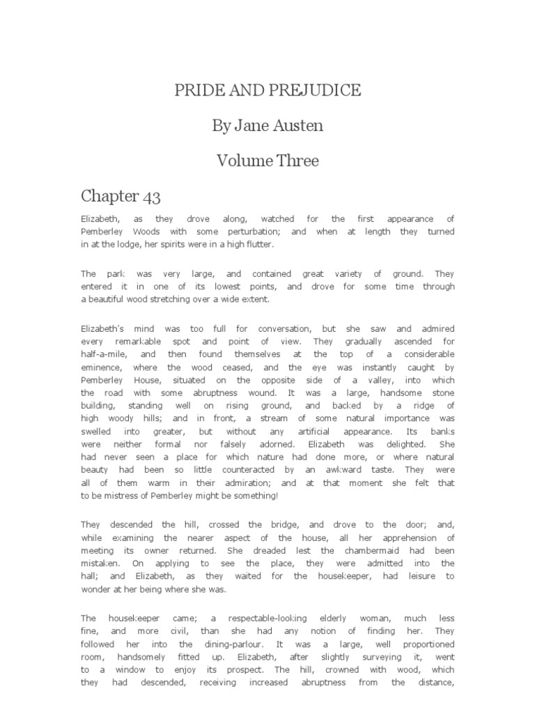 Pride and Prejudice 3 | PDF | Mr. Darcy