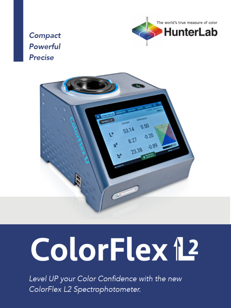 ColorFlex L2 Spectrophotometer Overview | PDF | Usability | Drink