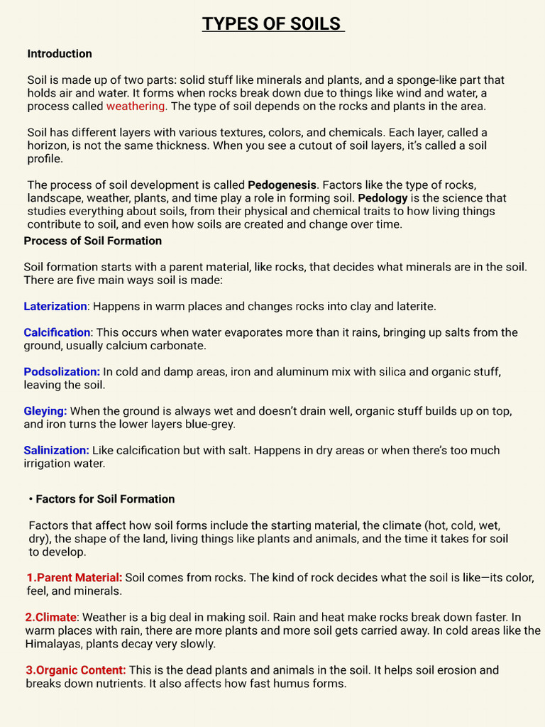 Types of Soils | PDF