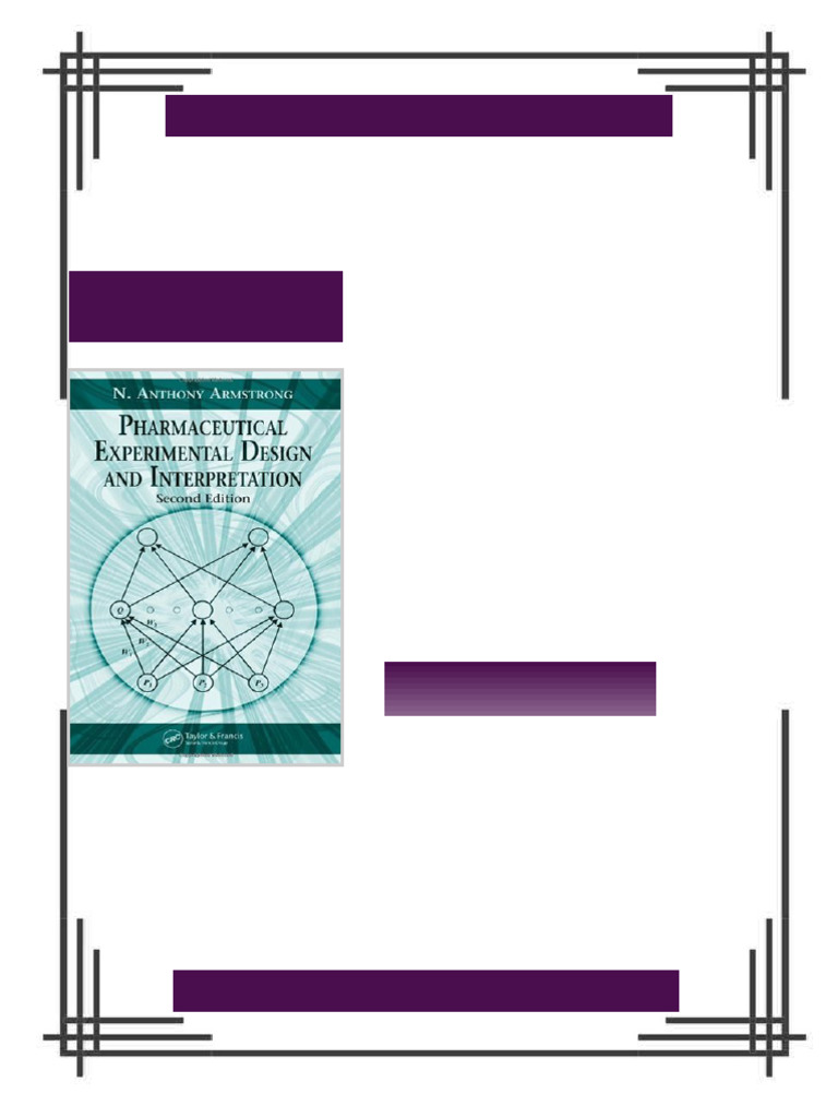 Pharmaceutical Experimental Design and Interpretation 2nd Edition ...