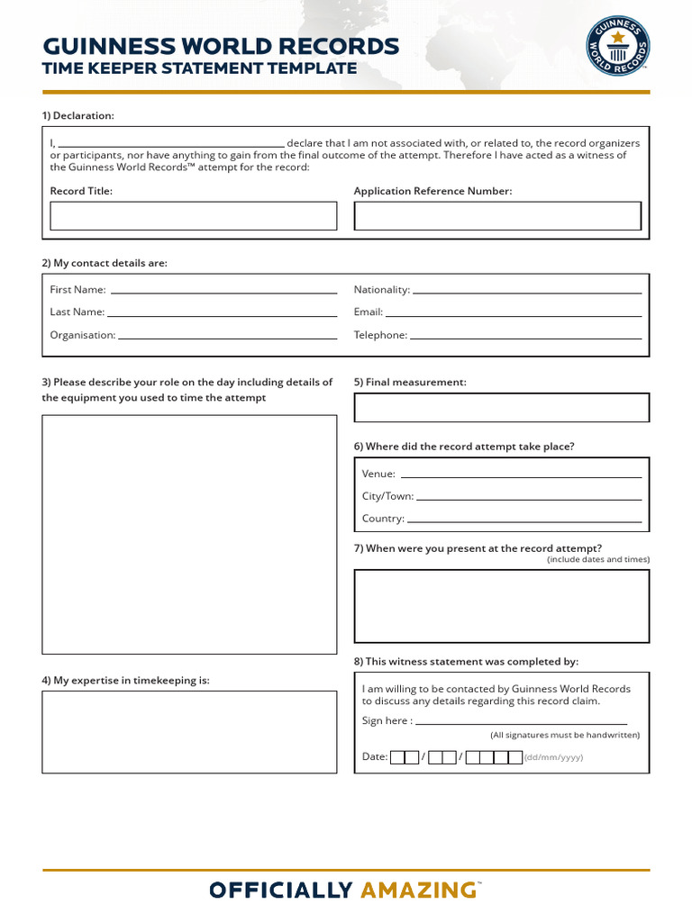 Time Keeper Statement 2022 | PDF