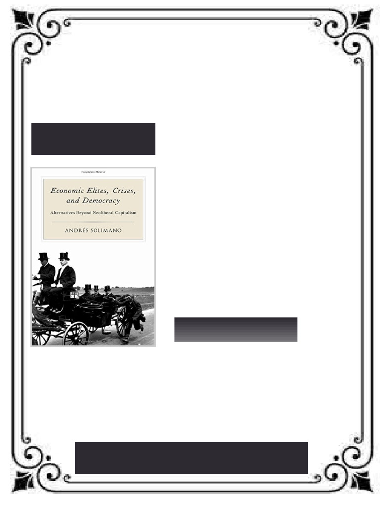 Economic elites crises and democracy alternatives beyond neoliberal ...