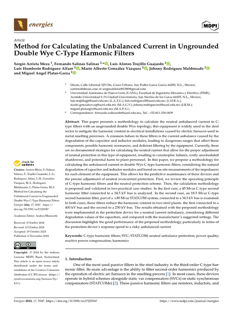 Method for Calculating the Unbalanced Current in U | PDF | Electronic ...