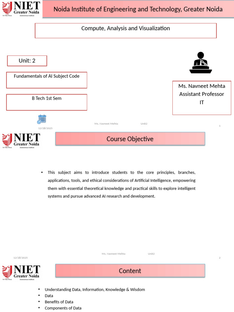 Navneet Unit 2 | PDF | Errors And Residuals | Variance