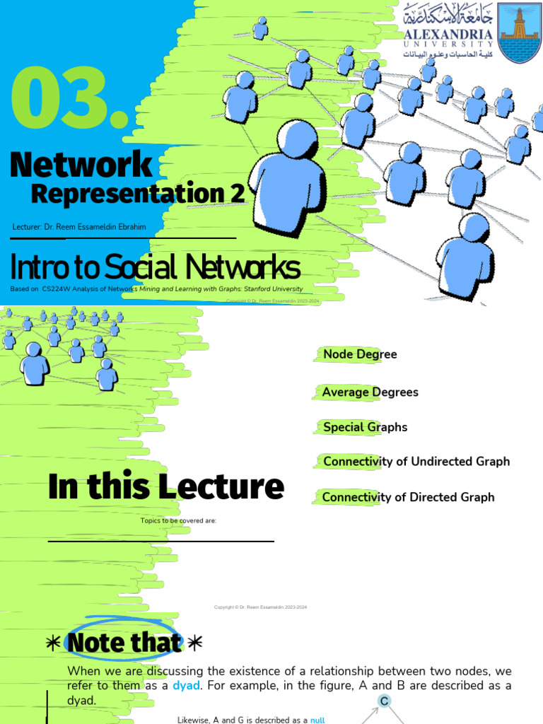 Intro to SNs - Fall (2025-2026)Lecture 3 - Graph Representation 2 | PDF ...