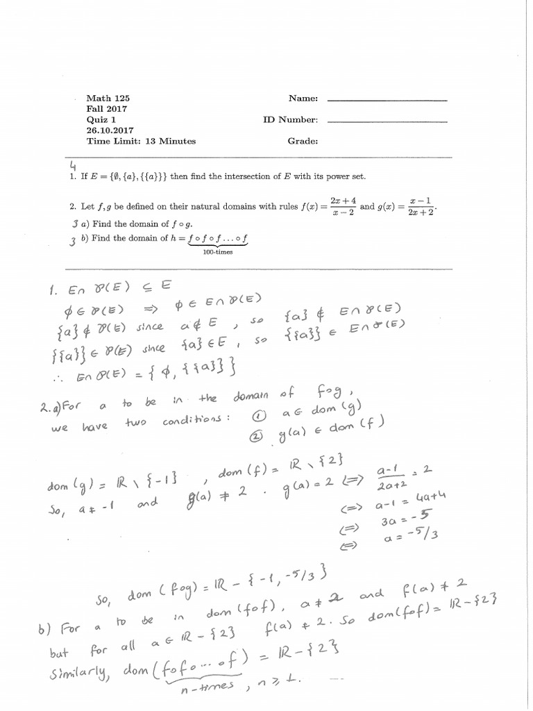 125 Quiz | PDF