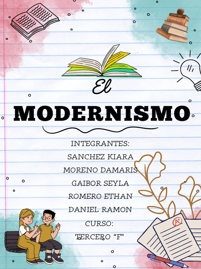 Documento A4 Portada Carátula de Propuesta Creativa Doodle Acuarela ...