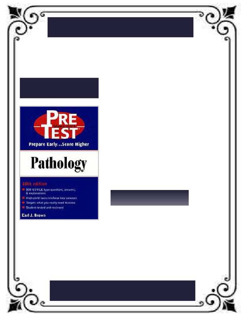 Pathology PreTest self assessment and review 10th ed Edition Earl Brown ...