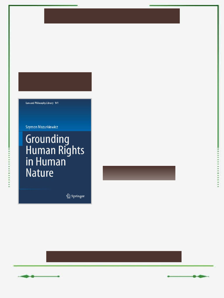 Grounding Human Rights in Human Nature Szymon Mazurkiewicz eBook ...