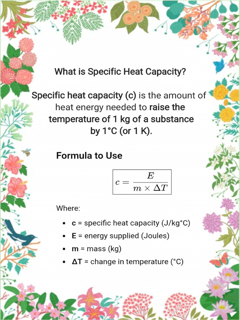 Specific Heat Capacity | PDF