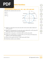 Grade 11 Trigonometric Functions Notes | PDF