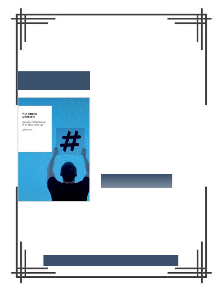 The citizen marketer : promoting political opinion in the social media ...