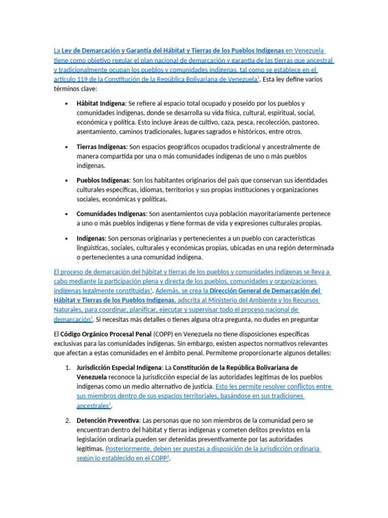 Ley de Tierras Indígenas en Venezuela | PDF | Jurisdicción | Venezuela