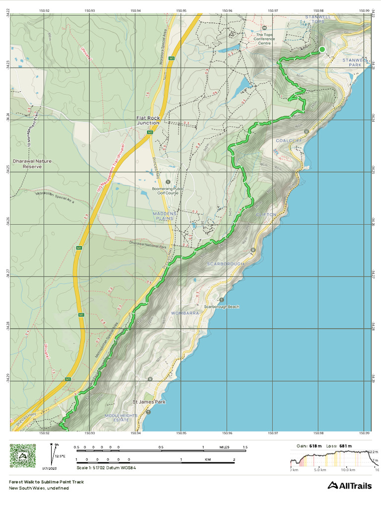 Forest Walk to Sublime Point Track v2 | PDF | Geodesy | Geographical ...