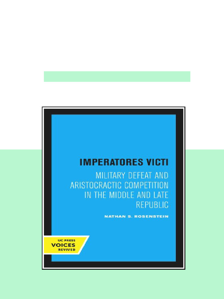 Imperatores Victi Nathan S. Rosenstein - ebook and textbook resources | PDF