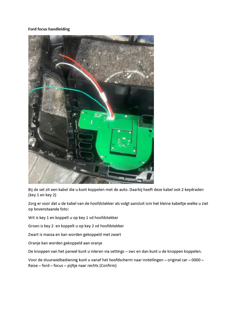 Handleiding D040Q Ford Focus 1 | PDF