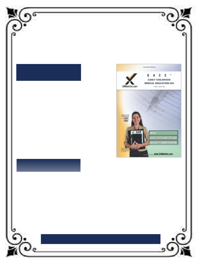 GACE Early Childhood Special Education 003 XAM GACE First Edition, New ...