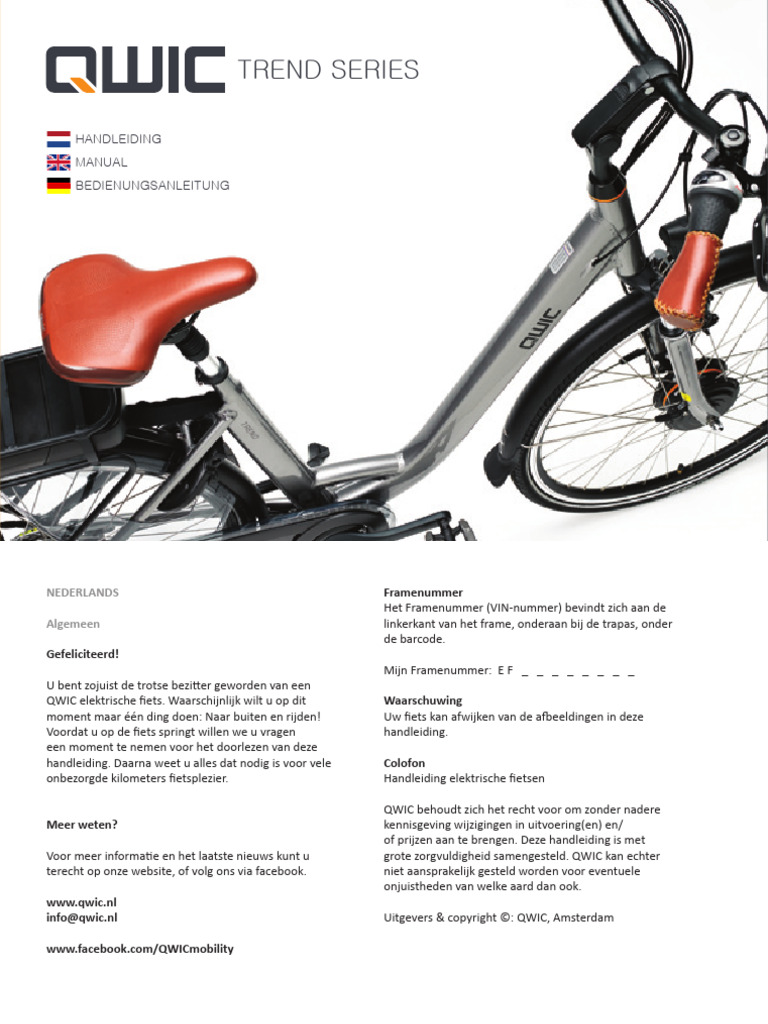 Qwic Handleiding-2015-TREND-series-NL-EN-DE-rev08-WEB | PDF