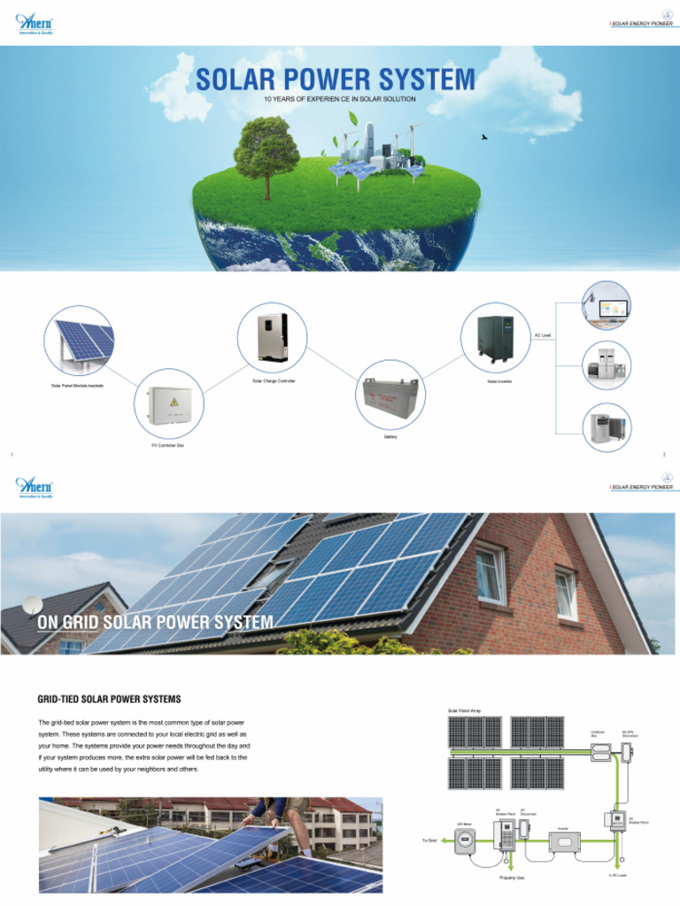 Off On Grid Solar Power System Brochure | PDF