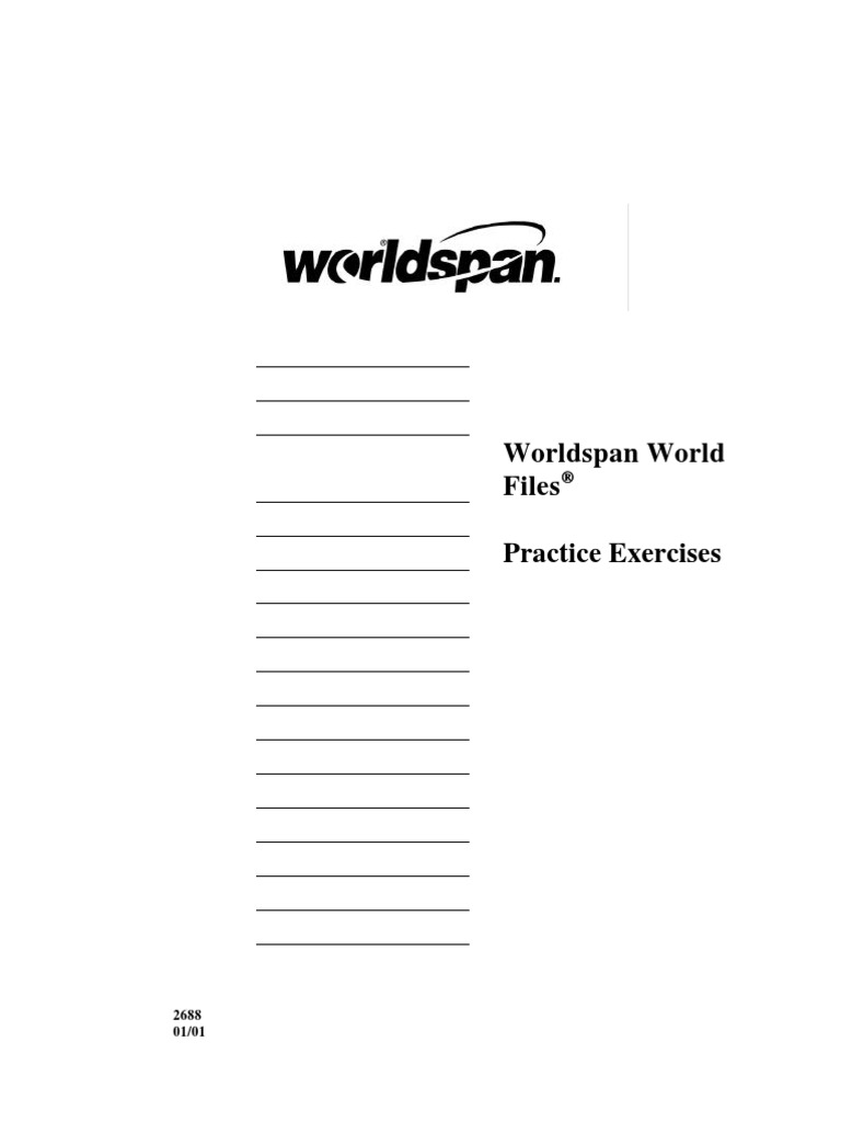 WorldSpan - 9I08 World Files Practice Exercises | PDF | Cursor (User ...