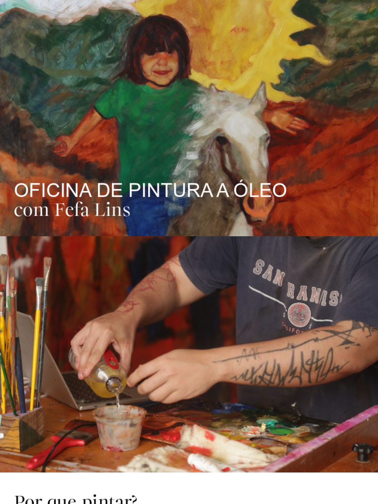 Oficina de Pintura a Óleo com Fefa Lins | PDF | Pinturas | Imagem