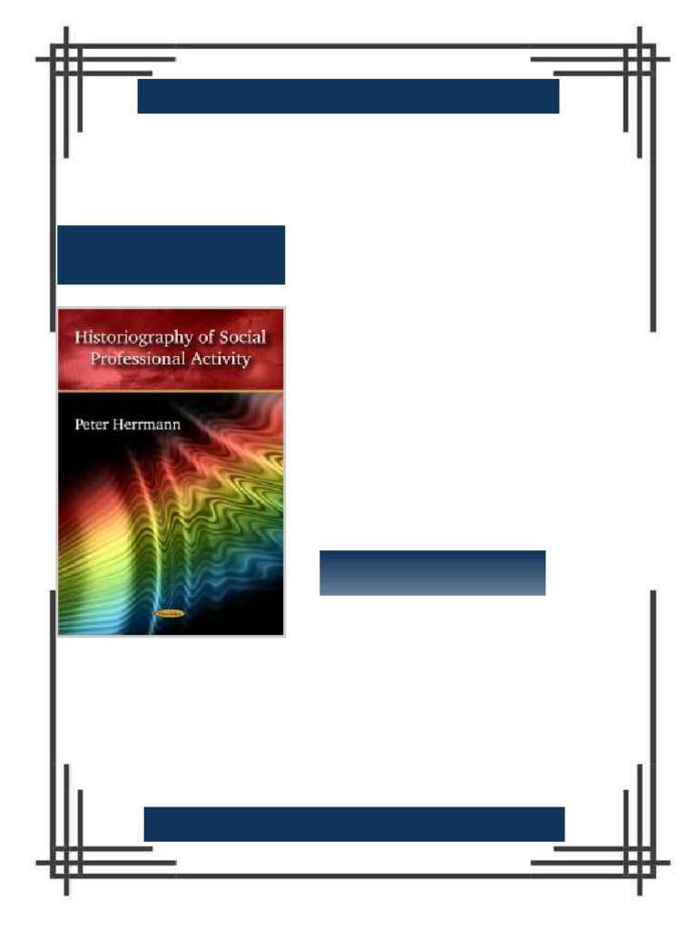 Historiography of Social Professional Activity 1st Edition Peter ...