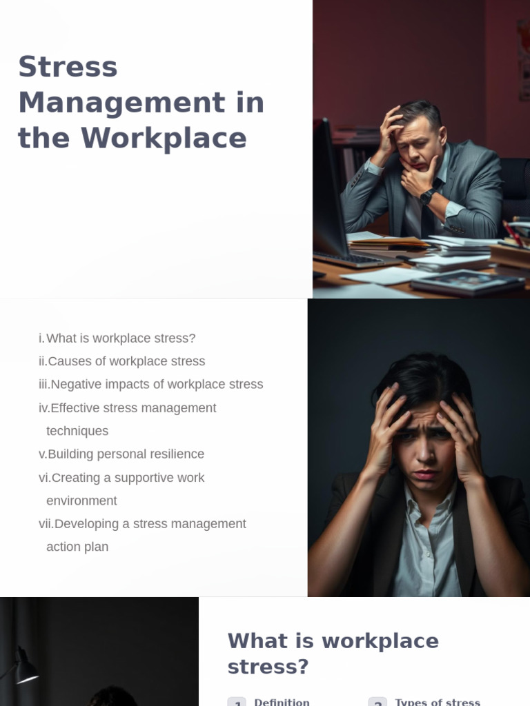 Workplace Stress Management Guide | PDF | Stress Management | Stress ...